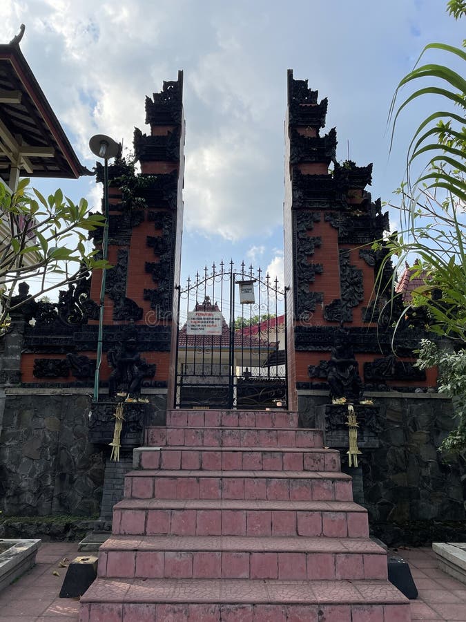 Photo of the temple gate. editorial stock image. Image of door - 280084114
