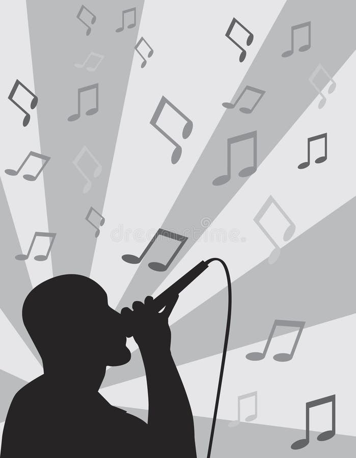 Solo Singer stock vector. Illustration of punk, event - 1344699