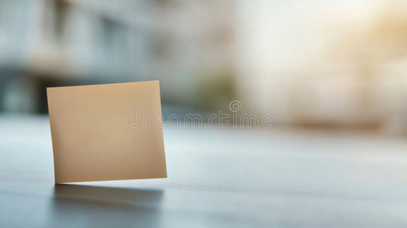 Solo Sticky Note on a Desk, Providing a Straightforward and Impactful ...