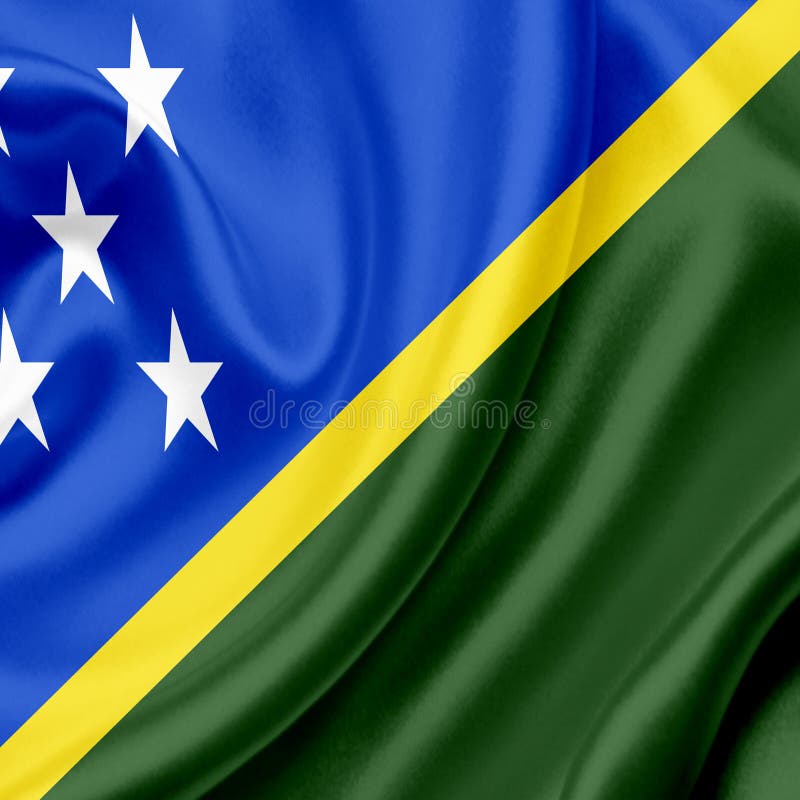Solomon Islands Waving Flag Stock Photo - Image of effect, antique ...