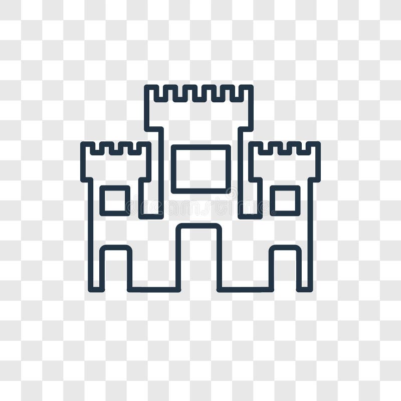 Solomon Temple in Jerusalem Concept Vector Linear Icon Isolated Stock ...