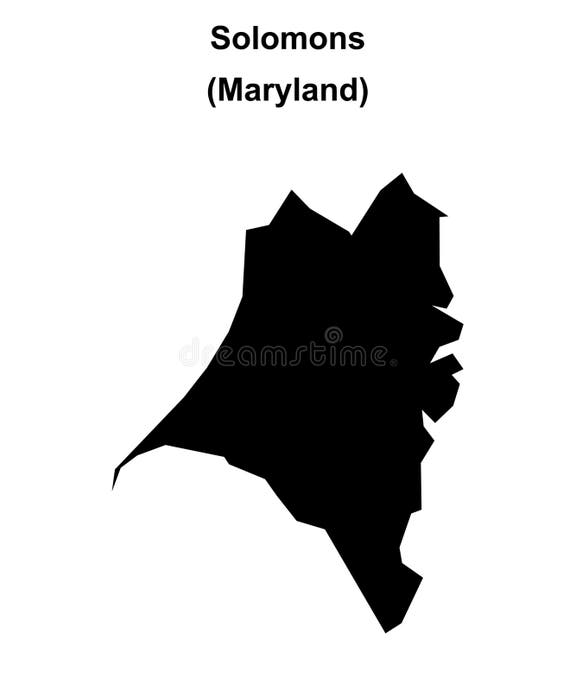 Solomons outline map stock vector. Illustration of contour - 387370699