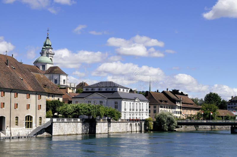 Solothurn Switzerland stock photo. Image of skyline, solothurn - 14733488