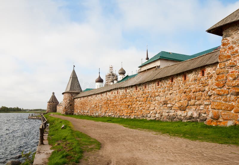 Solovetsky Kremlin stock image. Image of dirt, blue, kremlin - 44288429
