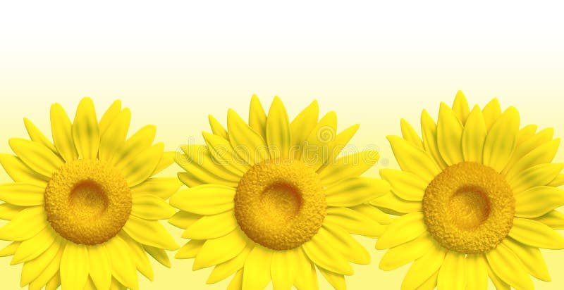 Solros 3d stock illustrationer. Illustration av stängning - 21379296