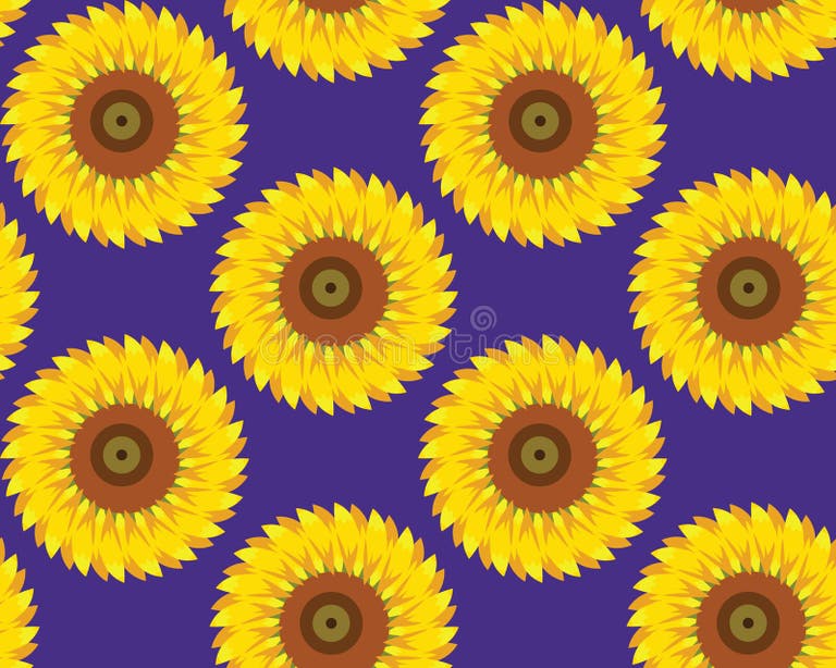 Solrosor vektor illustrationer. Illustration av bild - 96892566