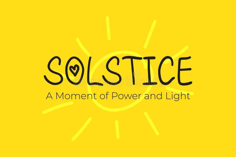 Solstice Minimalistic Poster Design Vector Stock Vector - Illustration ...