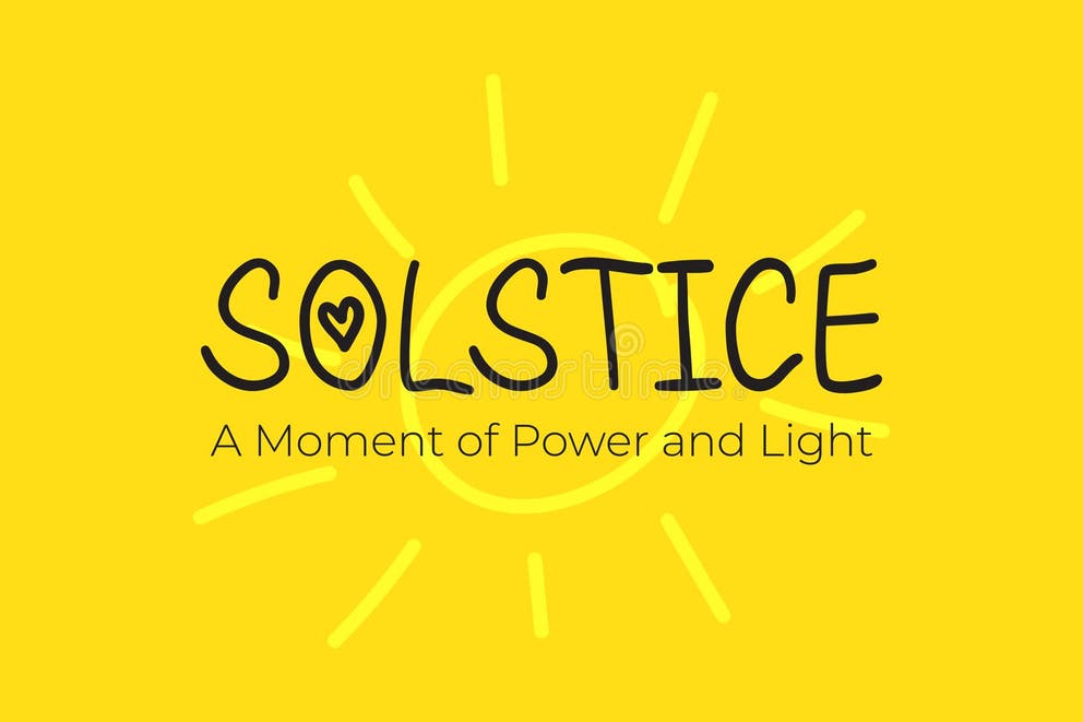 Solstice Minimalistic Poster Design Vector Stock Vector - Illustration ...