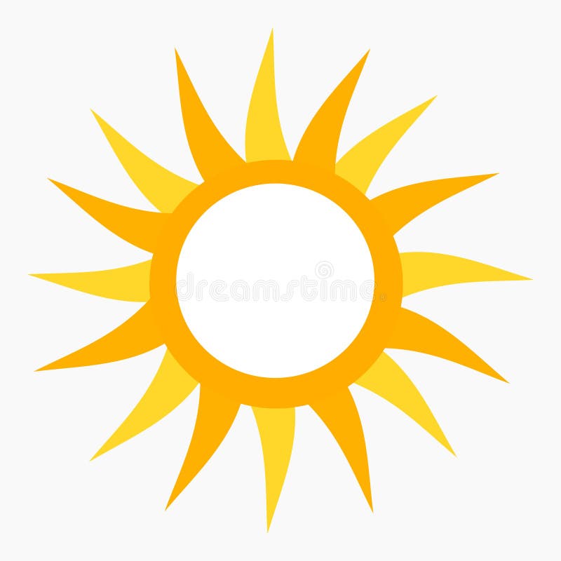 Solsymbol vektor illustrationer. Illustration av konst - 34500006