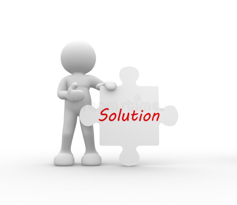 Solução ilustração do vetor. Ilustração de texto, três - 42487161