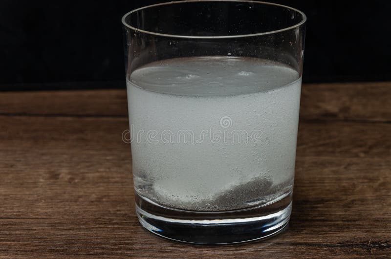 Soluble Effervescent Tablets Dissolve in Water Stock Image - Image of ...