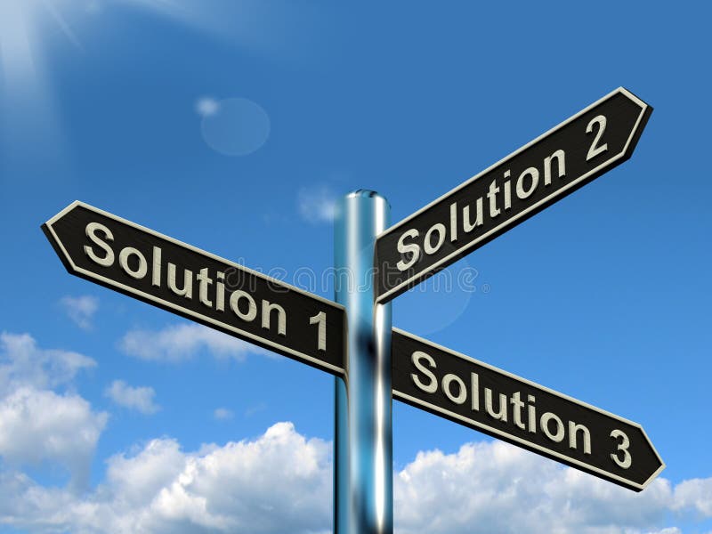 Solution 1 2 or 3 Choice Showing Strategy Options Decisions or S Stock ...