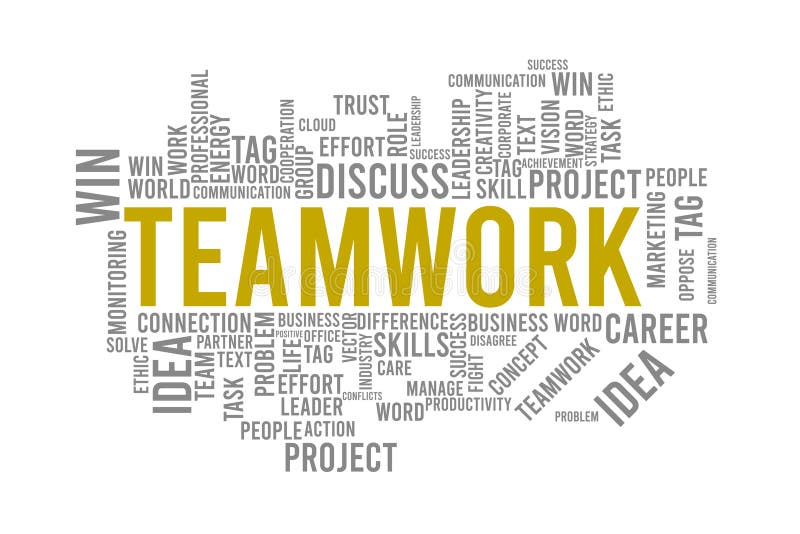 Word Cloud .Concept of Teamwork. Stock Illustration - Illustration of icon, corporate: 385912850