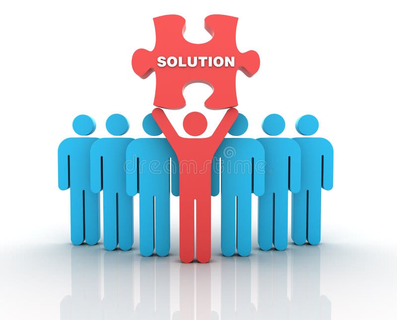 Solution illustration stock. Illustration du travail - 43437554