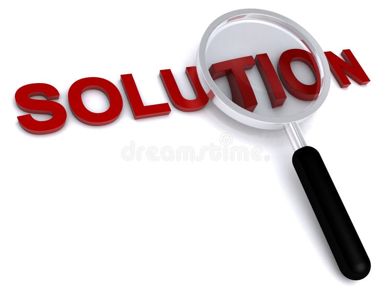 Solution stock illustration. Illustration of print, process - 8461579