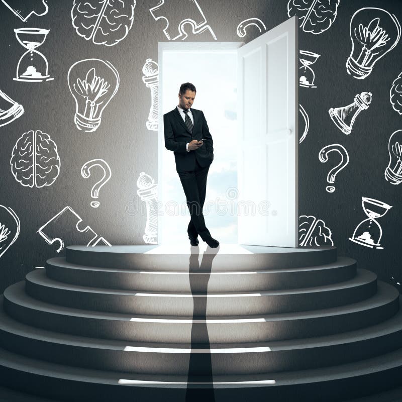 Solution and Achievement Concept Stock Image - Image of bright, light ...