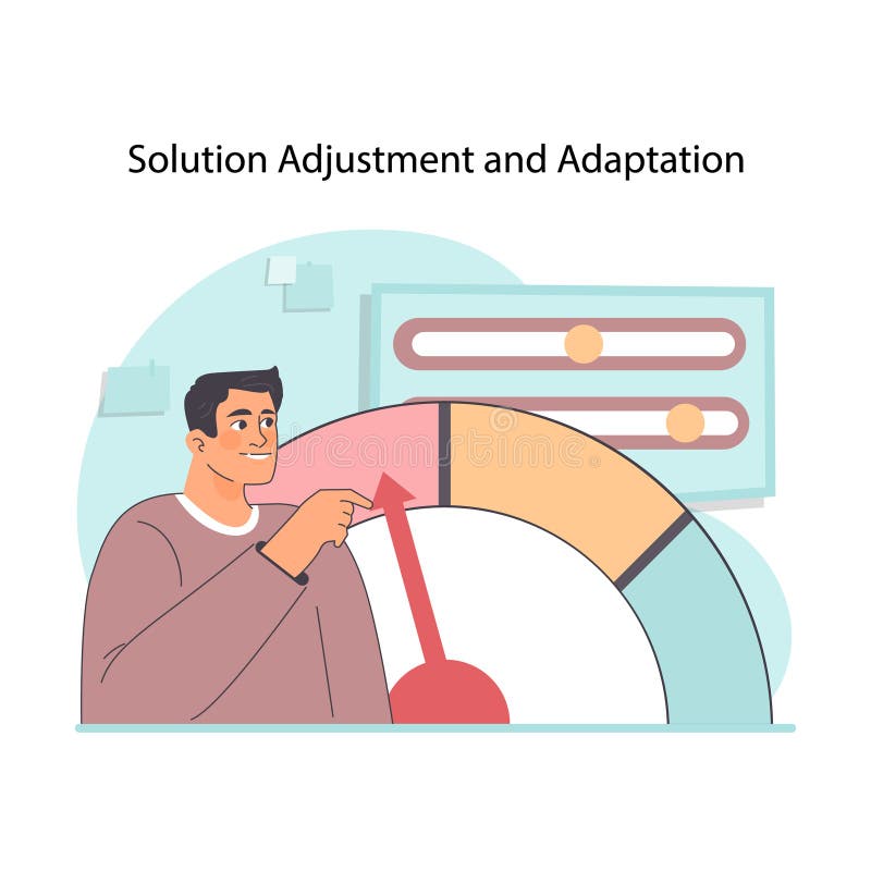 Solution Adjustment Concept. Flat Vector Illustration Stock Vector ... Solution Adjustment Concept. Flat Vector Illustration Stock Vector ...