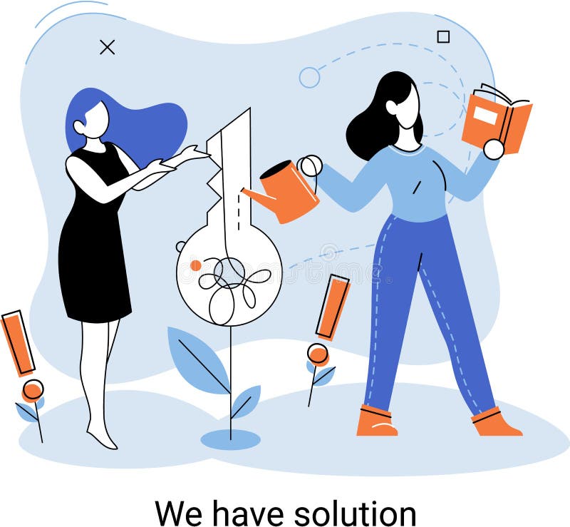 Solution As Result of Work of Business Team. Cooperation Construction ...