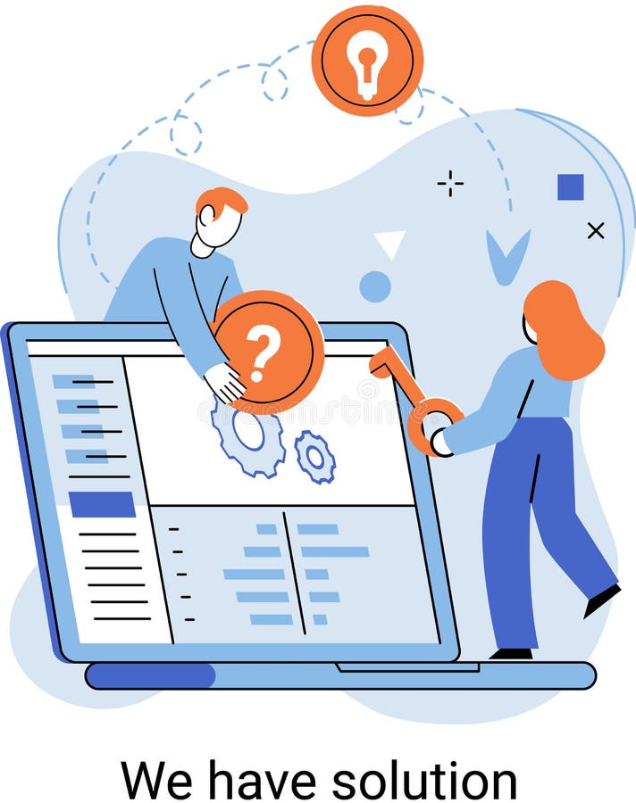 Solution As Result of Work of Business Team. Cooperation Construction ...