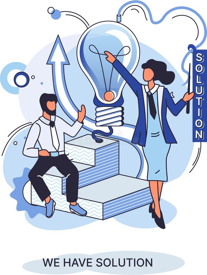 Solution As Result of Work of Business Team. Cooperation Construction ...