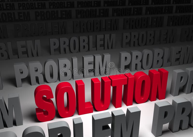 A Bold Solution stock illustration. Illustration of answer - 22176269