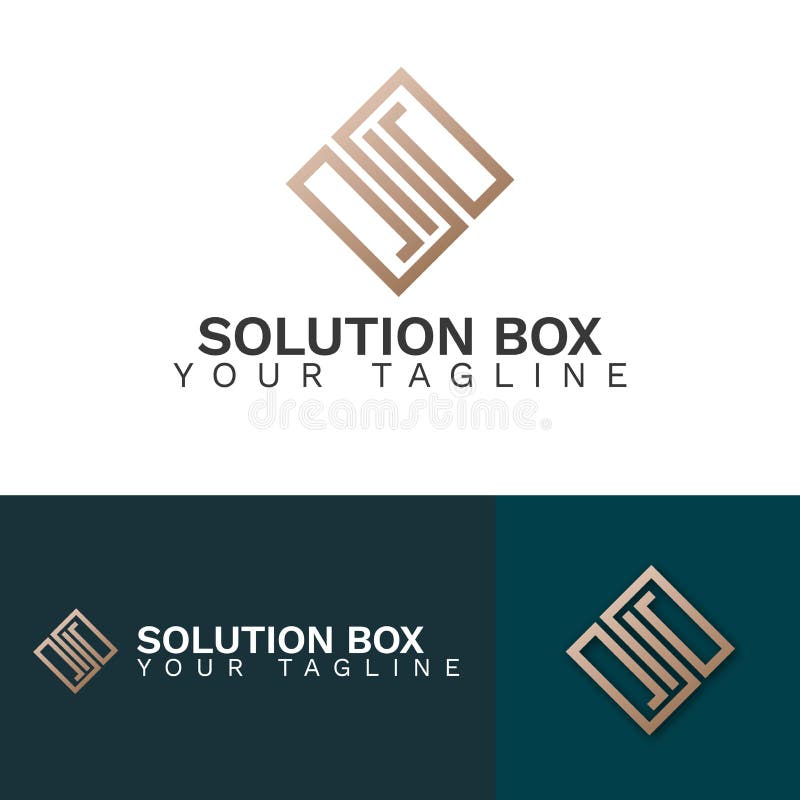 Solution Box Logo Vector Illustration Stock Vector - Illustration of ...