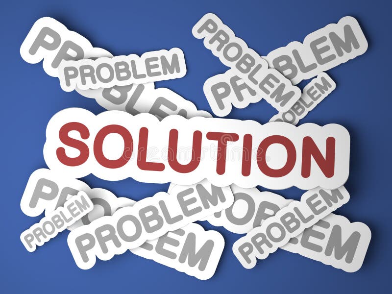 Solution. Business Concept. Stock Illustration - Illustration of ...