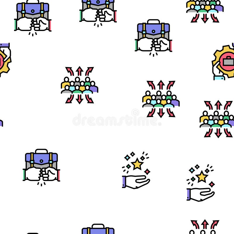 Solution Business Problem Task Vector Seamless Pattern Stock Vector ...