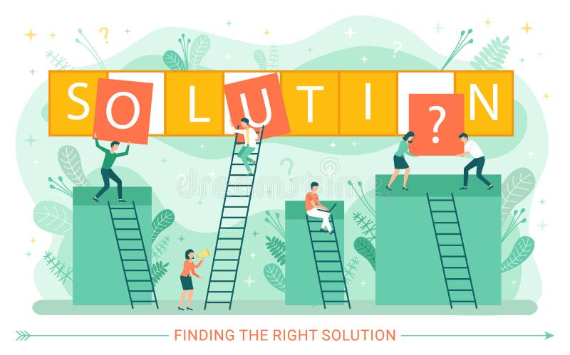 Exploration solution stock illustration. Illustration of reading - 13412018