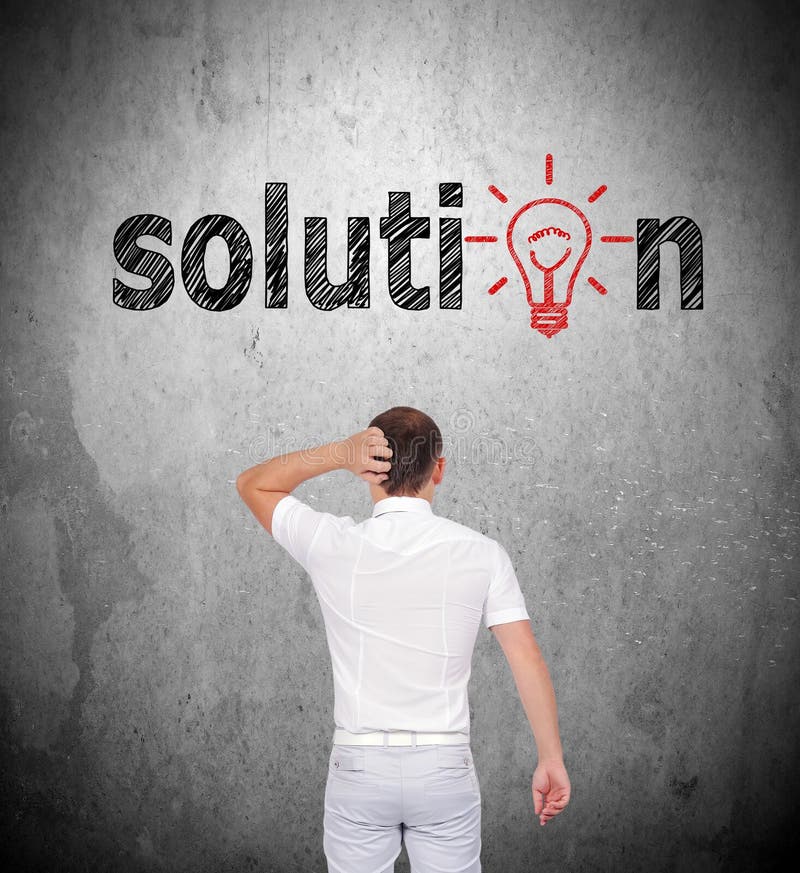 Solution stock image. Image of motivation, expression - 53575693
