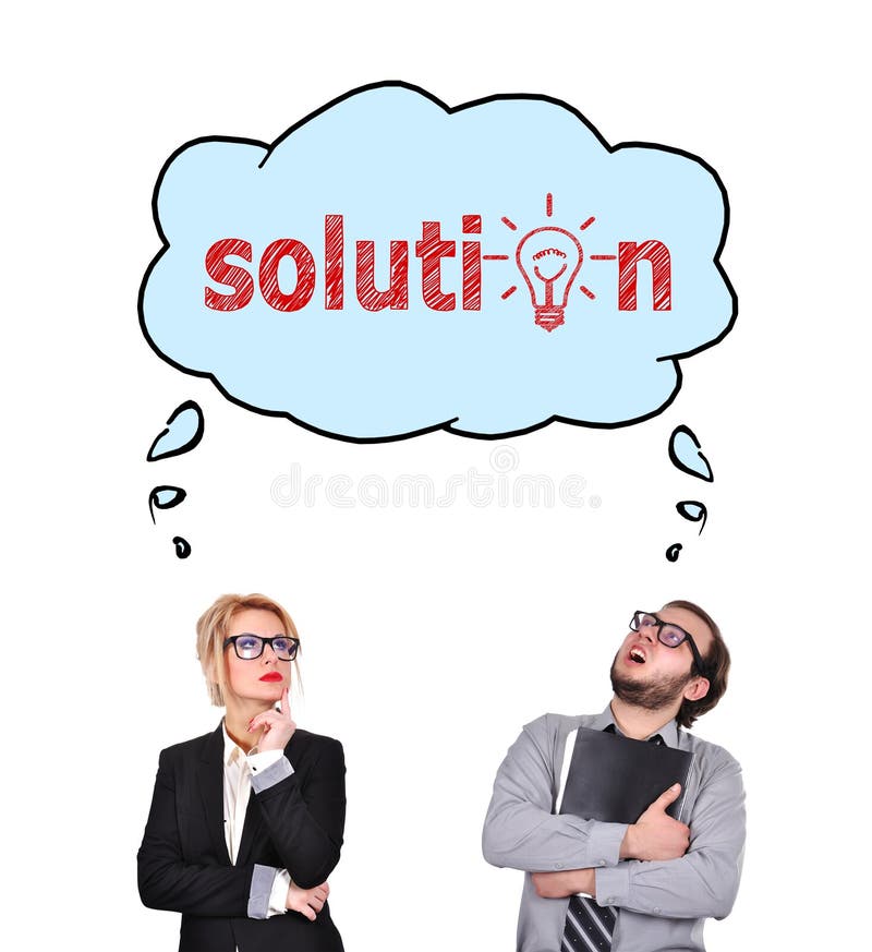 Solution stock illustration. Illustration of lightbulb - 37901443