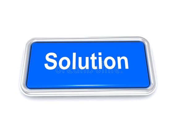 Solution button stock illustration. Illustration of element - 20511018