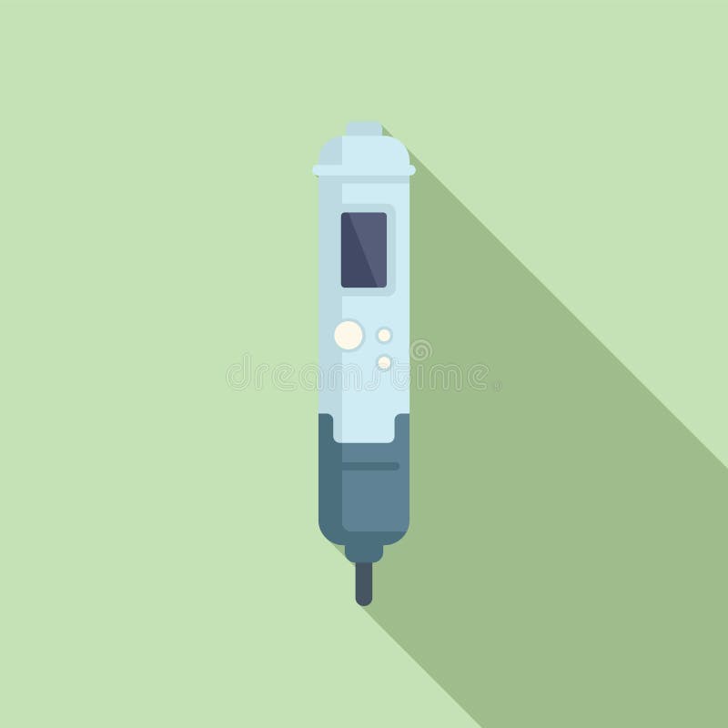 Solution Chemical Ph Meter Icon Flat Vector. Medical Experiment Stock Illustration ...