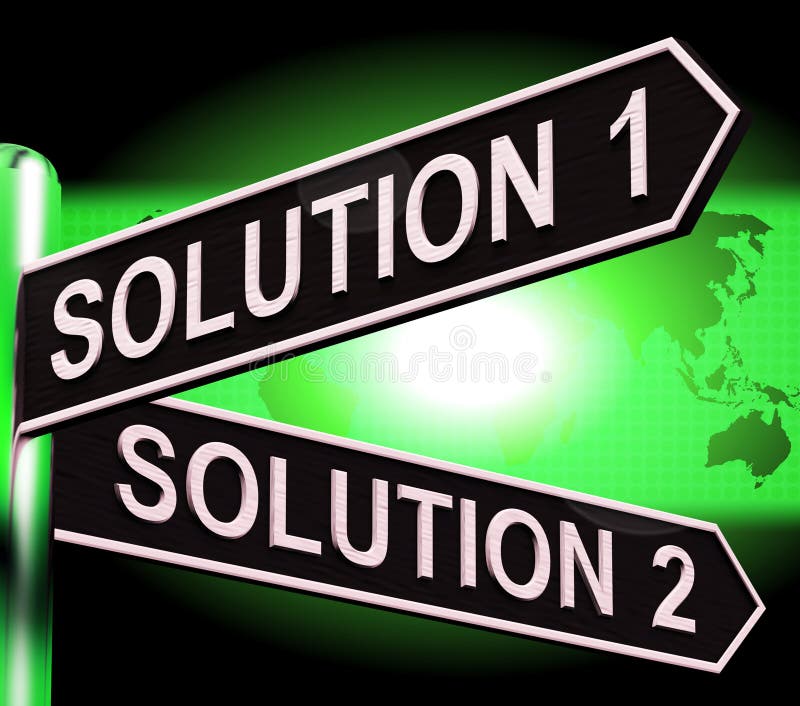 Solution 1 2 or 3 Choice Showing Strategy Options Decisions or S Stock ...