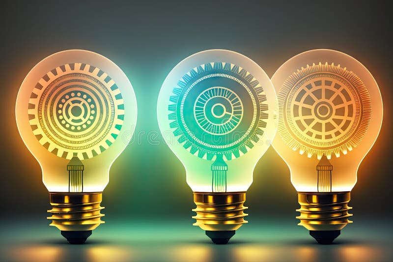 Solution and Communication Business Concepts. Idea Symbol, Light Bulb ...