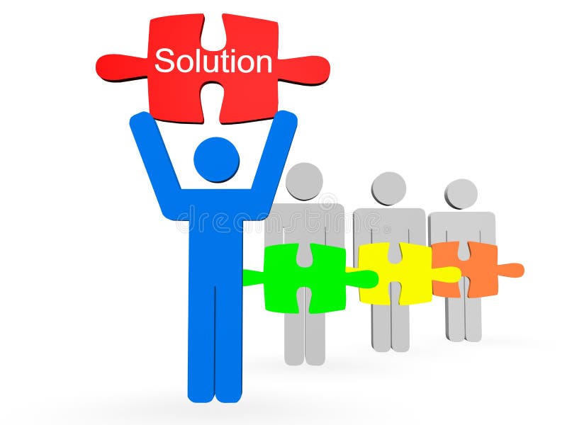 Solution Concept stock illustration. Illustration of isolated - 16975988