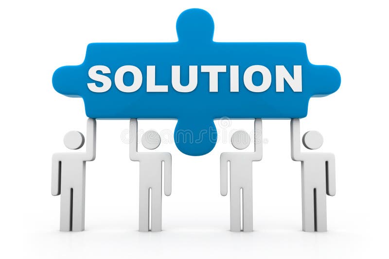 Solution concept stock illustration. Illustration of symbol - 48728986