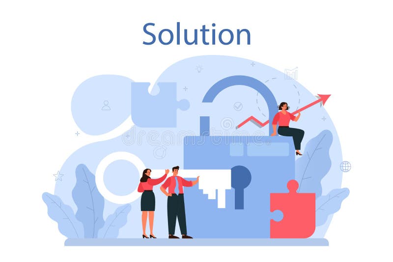 Solution Concept Illustration. Solving the Problem and Finding Stock ... Solution Concept Illustration. Solving the Problem and Finding Stock ...