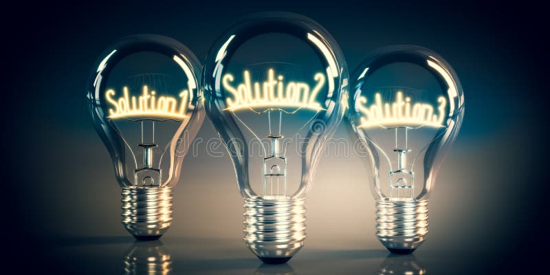 Solution Bulbs stock illustration. Illustration of bundle - 30572928
