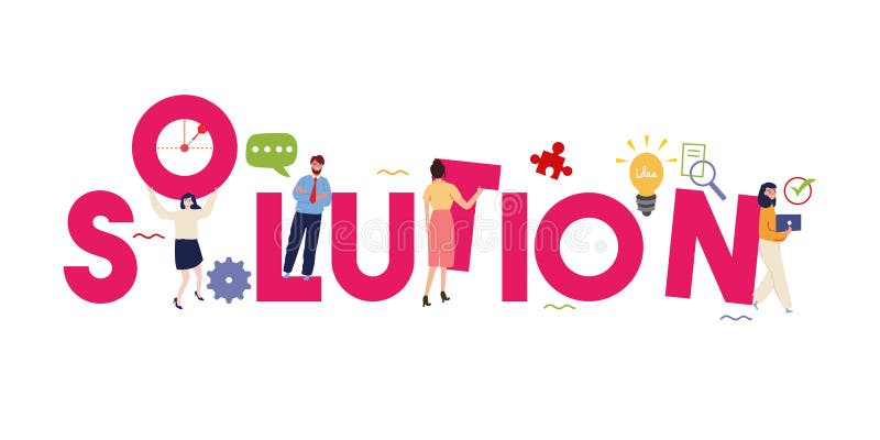 Solution Creative Innovation Idea Problem Solving Decision Discovery and Businessman with ...