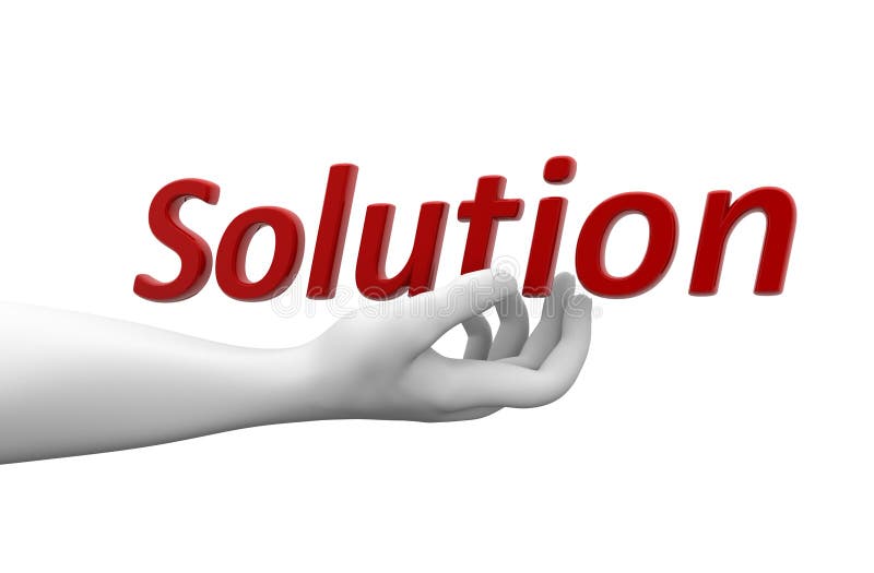 Solution stock illustration. Illustration of concept - 56483392