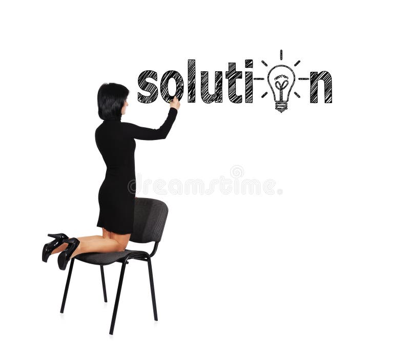 Solution de dessin photo stock. Image du message, assistances - 31805248