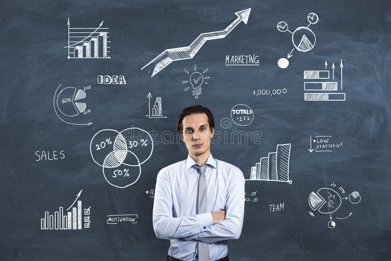 Solution, Decision, Analysis and Creative Idea Concept with Handsome ...