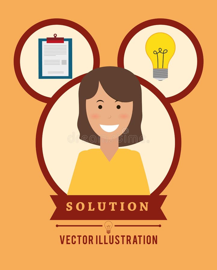 Solution design stock vector. Illustration of planning - 59043255