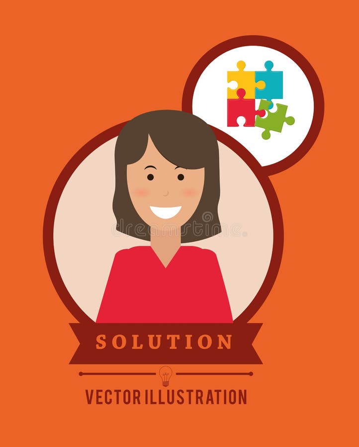 Solution design stock vector. Illustration of problem - 59043287