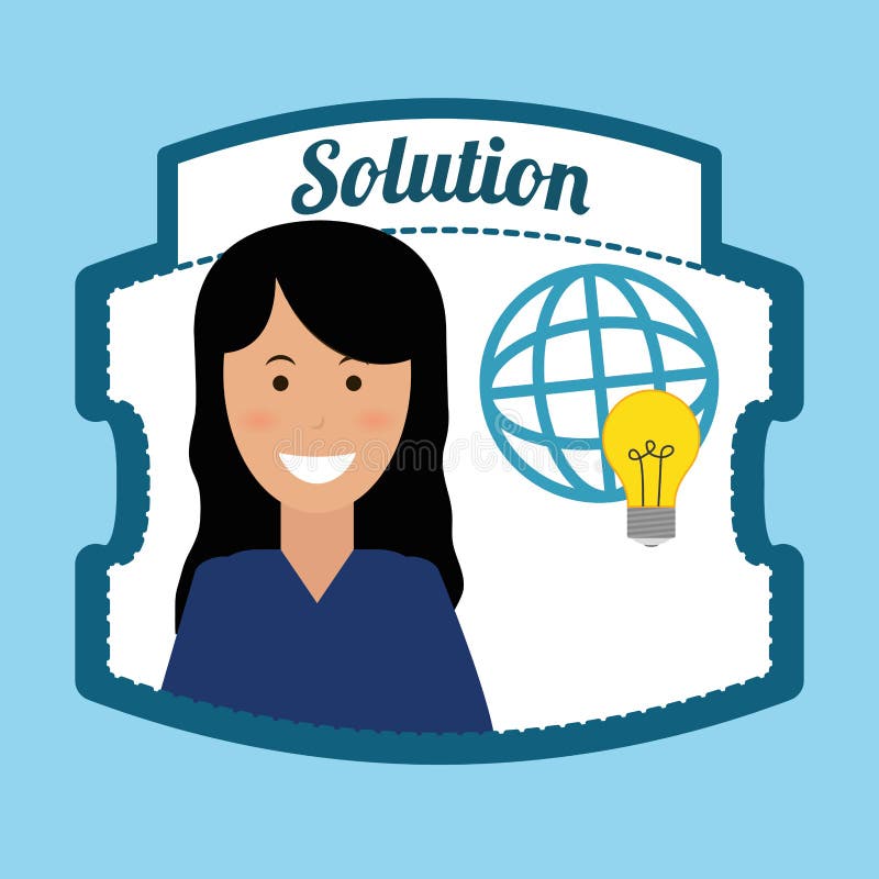 Solution design stock vector. Illustration of brainstorming - 59043288