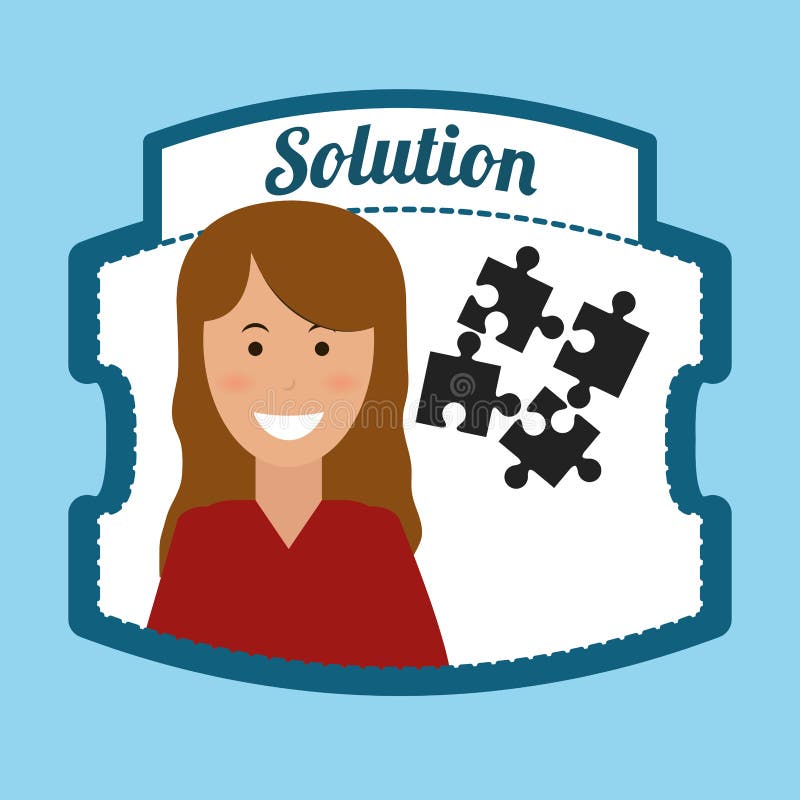 Solution design stock vector. Illustration of creativity - 59044436