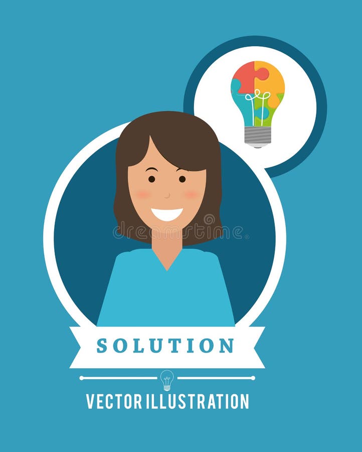 Solution design stock vector. Illustration of icon, innovation - 59045472