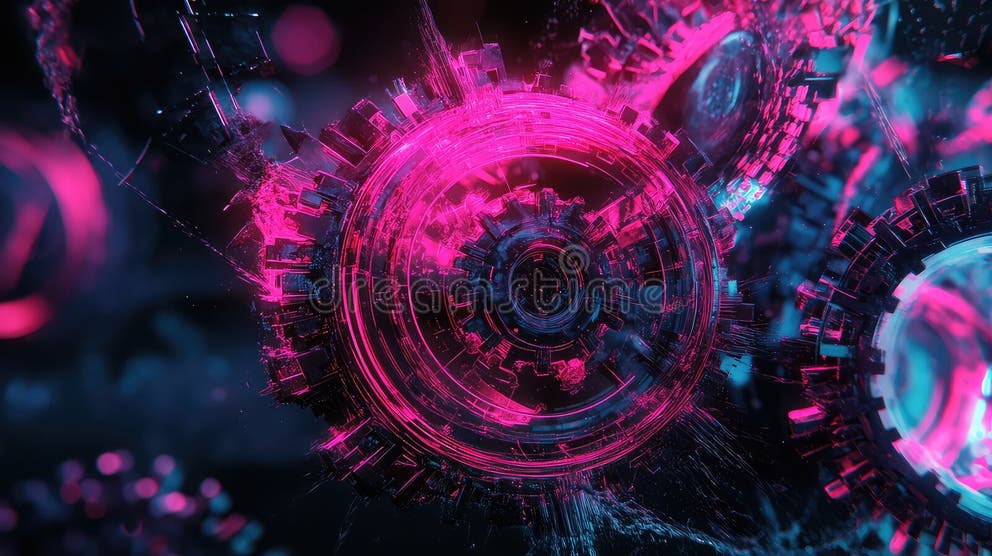 Solution dissolving gear stock illustration. Illustration of leaching ...