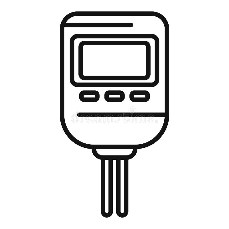 Solution Food Ph Meter Icon Outline Vector. Paper Sensor Stock ...